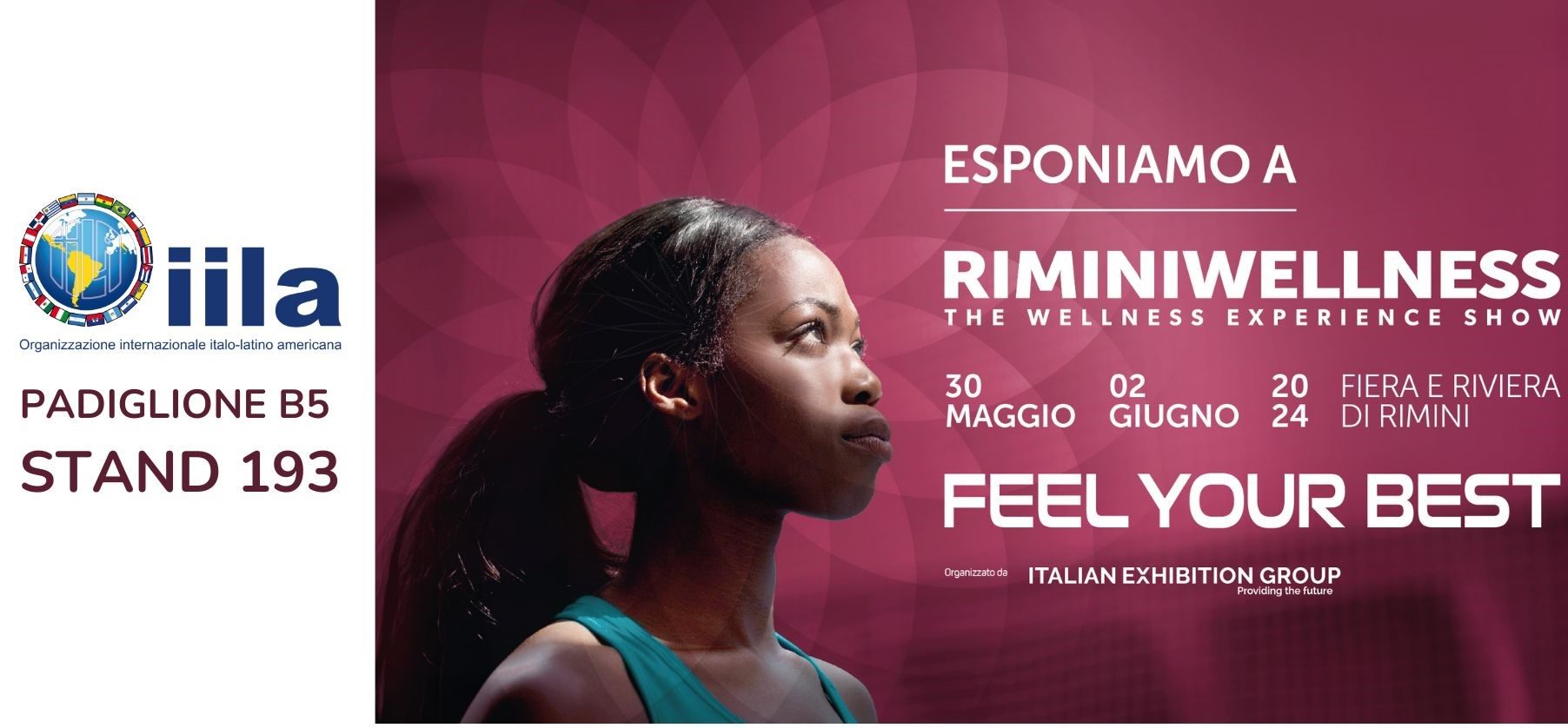 IILA participará en la feria Rimini Wellness. Rímini, 30 de mayo – 2 de junio de 2024 - IILA