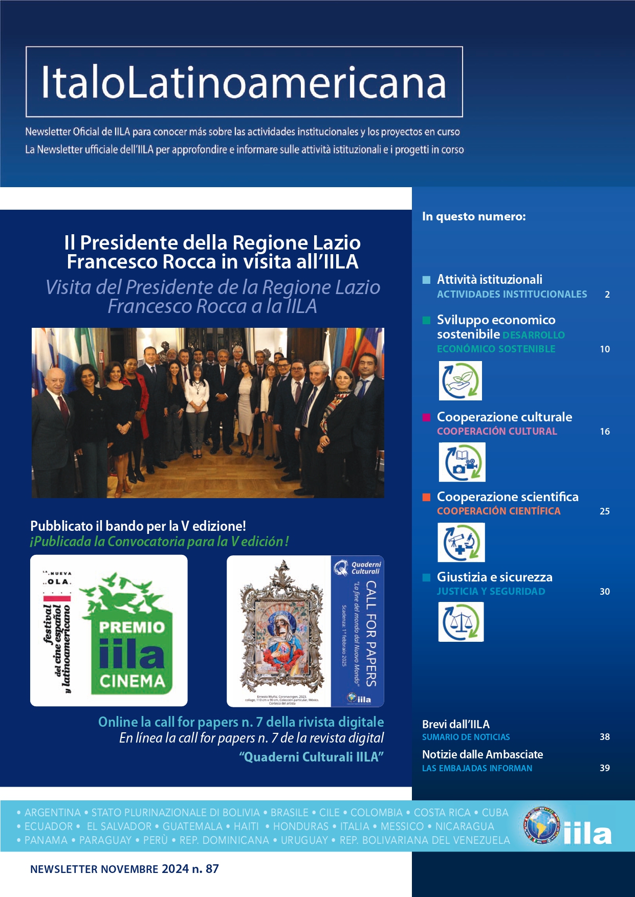 Ya ha salido el n.87 de la Newsletter de la IILA, relativa al mes de ...